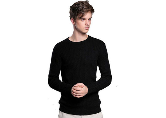 Multi Patterns Pure Cashmere Sweaters Round Neck Long Sleeve Pullover Style