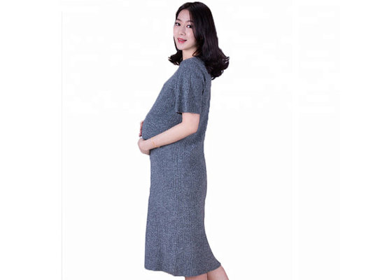 European Maternity Knit Sweater Computer Knitted Thin Wool Breathable Long Knee Style