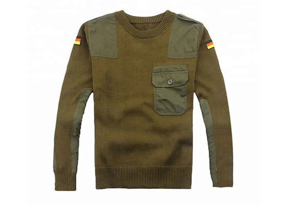 OEM British Commando Sweater , Mens Commando Sweater O Neck Customized