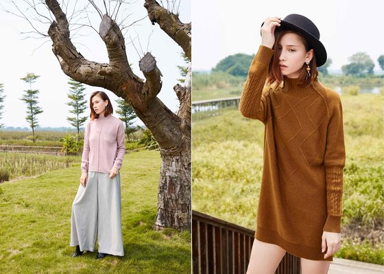 Tailored Jacquard Pattern O Neck Cashmere Sweater Womens Anti - Pilling Breathable