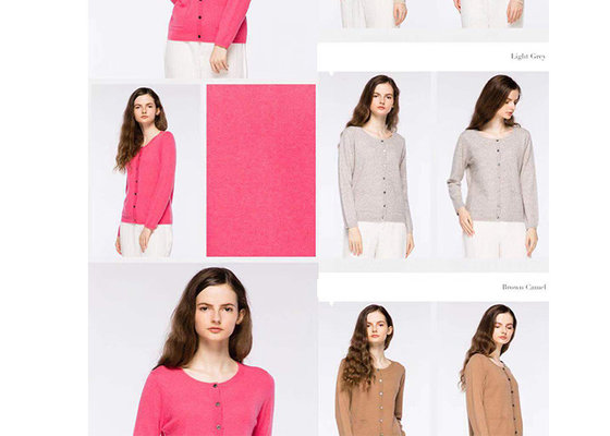 Lady Bespoke Made To Measure Sweaters V Neck 100% Pure Cashmere Cardigan Sweater