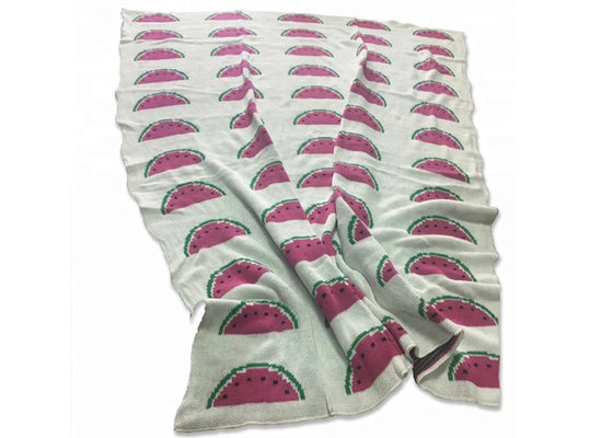 Cartoon Warm Winter Accessories Kids Children Sleeping Blanket In Watermelon Pattern