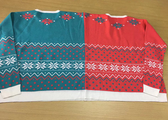 Fashion Knitted Unisex Christmas Twin Sweater , Crazy Cool Christmas Jumpers
