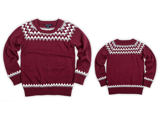 Spring Autumn O - Neck Breathable Jacquard School Uniform Sweaters Raglan Sleeve