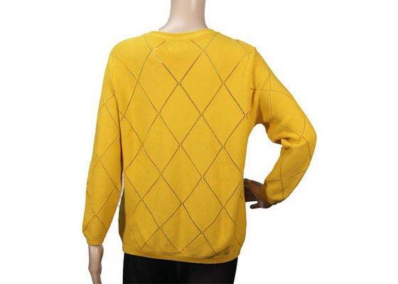 Cotton And Acrylic Button Spring Womens Knit Sweater , Soft Knit Cardigan