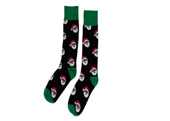 Santa Claus Patterns Warm Winter Accessories Unisex Cozy Christmas Socks For Home
