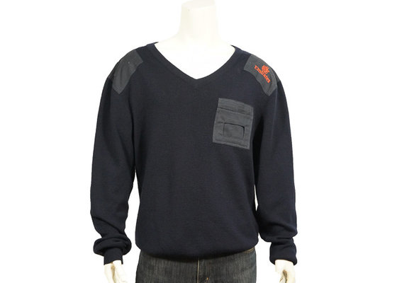 Winter Polyester 7 Gauge Thick Mens Military Style Sweater With Full Sleeve