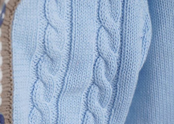 Blue Children Winter Autumn Cable Kids Knit Sweater Cardigan Clothing For Boy