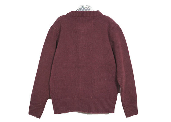 Purple Long Sleeve Cardigan Kids Knit Sweater Winter Designs With Two Pockets