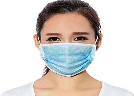 Blue Earloop Anti Virus 3 Ply Civil Disposable Face Mask
