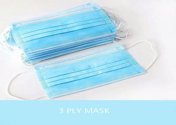 Blue Earloop Anti Virus 3 Ply Civil Disposable Face Mask