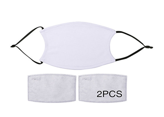Outdoor Unisex Ployester Cotton Ear Loop Cloth Face Mask With PM 2.5 Filter Pad