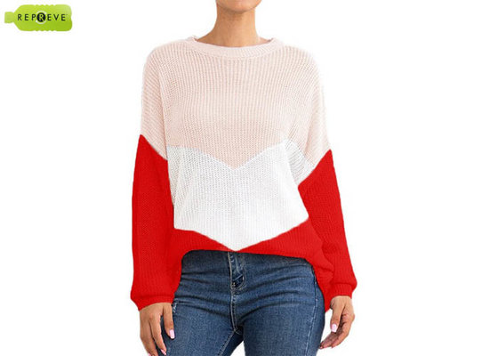 Womens Loose Sweater Round Collar Sustainable Apparel