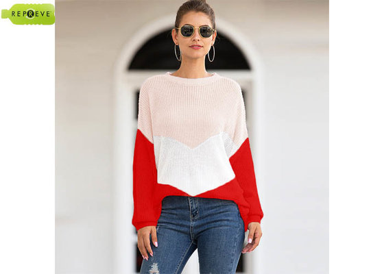 Womens Loose Sweater Round Collar Sustainable Apparel