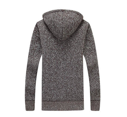 ISO M L XL V Neck Cardigan Zipper Mens Knit Sweater