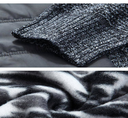 L XL XXL Muscle Fit Patchwork Knitted Cardigan Jacket
