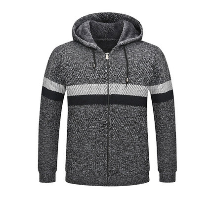 ISO Turtleneck Zipper Cardigan Hooded Cozy Knit Sweater