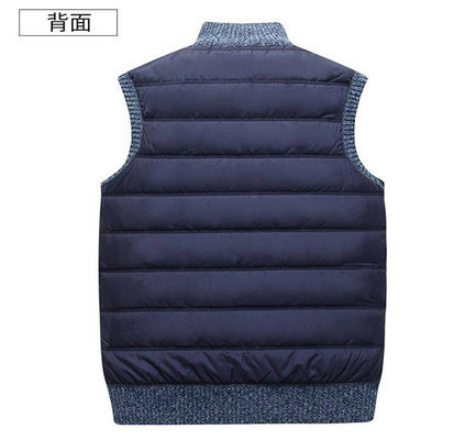 OEM Mandarin Collar Knitted Sleeveless Cardigan Vest