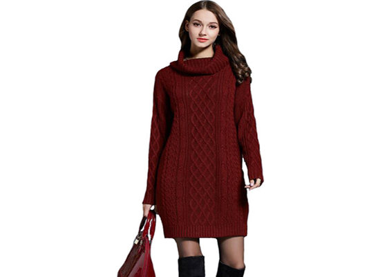 De Kabel van colvrouwen breit Sweater, van de de Sweaterkleding van Vrouwen de Zuivere Kleur