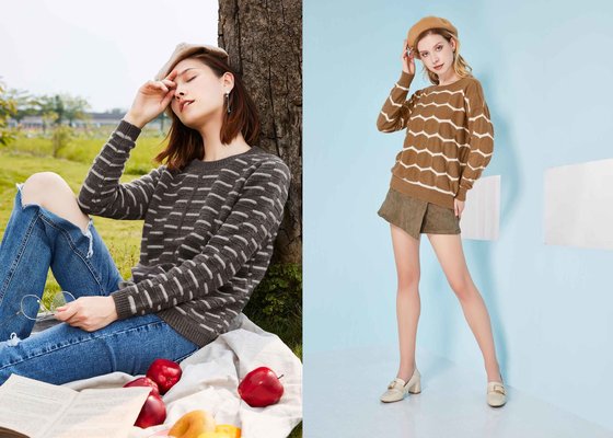 Γυναικείο Clothier επί παραγγελία υποδηλωμένο πουλόβερ Intarsia 100% καθαρό κασμίρι πουλόβερ