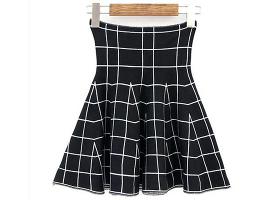 Hoge van het Patroonmeisjes van het Taillenet de Schaatserrok/Modieuze Plaid Minirok