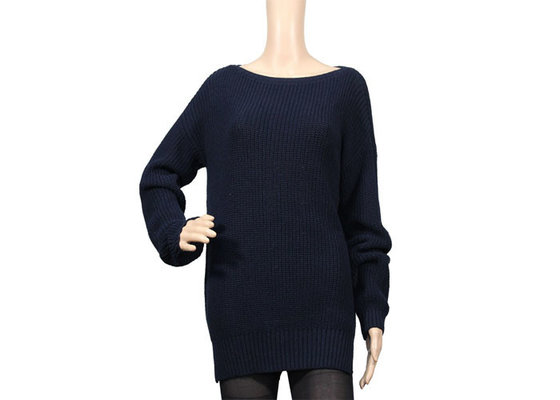 Le doux et le Brethable des pleines d'aiguille de marine de câble de Knit femmes surdimensionnées de chandail pour l'hiver