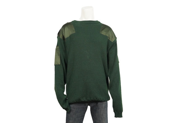 Ronde Militaire Eenvormige de Sweater Groene Wol van de Vormhals Zacht voor de Stijl van Europa