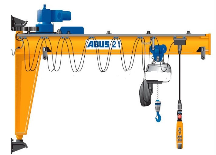 BX Type Wall Pillar Arm Crane With Chain Hoist