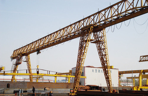 Movable type single girder gantry crane 15 ton