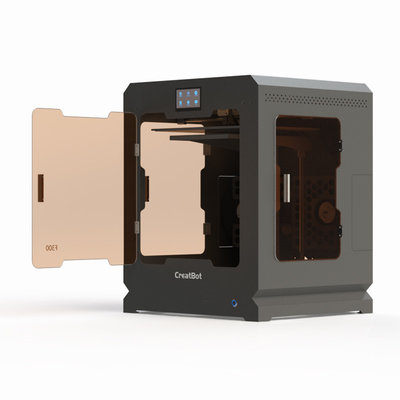 Full Closed Two Extruder 3d Printer Creabot F430 4.3 Inch Color Touch Screen