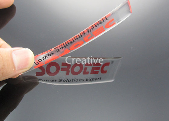 Self - Adhesive Polyurethane Domed Labels / PU Logo Resin Domed Labels