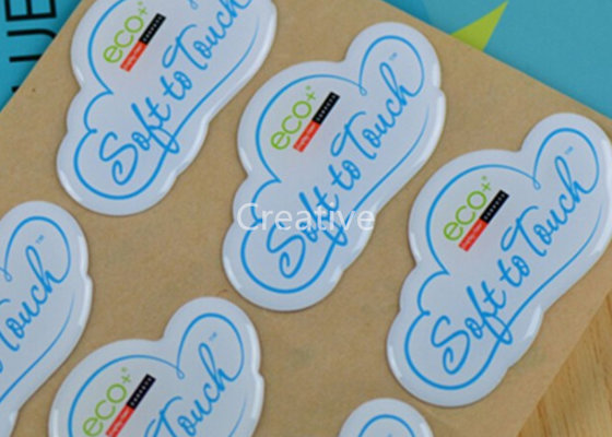 Irregular Shape Outdoor PU Polyurethane Labels With 3m 300 LSE Back