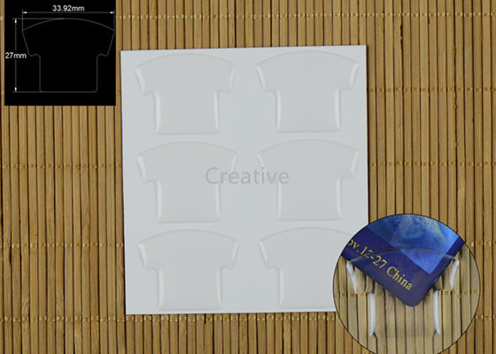 Transparent Clear Epoxy Resin Stickers Labels Custom For Keychain