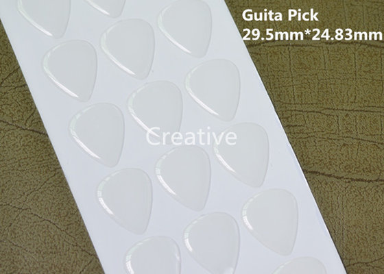 Guitar Pick Clear Epoxy Stickers / Crystal Clear Epoxy Resin 29.5mm X 24.83mm