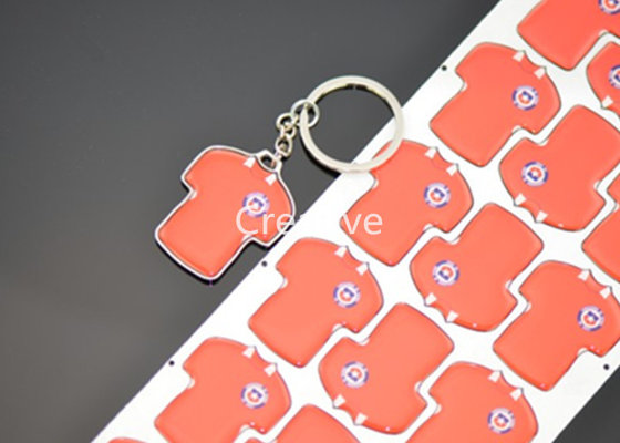 Keychian 3D Domed Labels Polydome Clothes Shape Key Ring Epoxy Resin Stickers