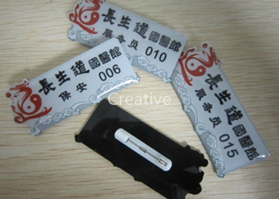 Custom Staff And Employee Magnetic Name Badges With Pin Fastener