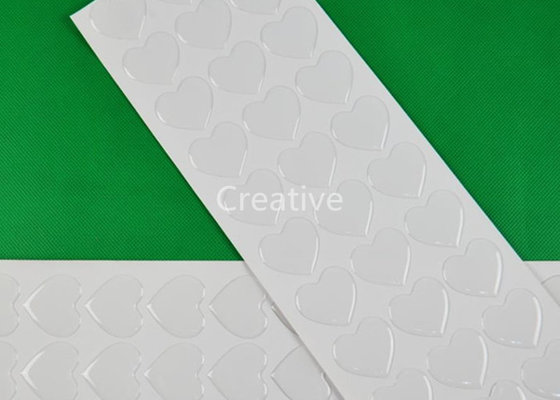 1" Heart Clear Epoxy Stickers Epoxy Bottle Cap Stickers 25.4mm Size