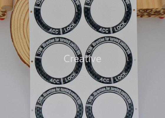 Glow In Dark PU Polyurethane Domed Labels Waterproof Domed Decals