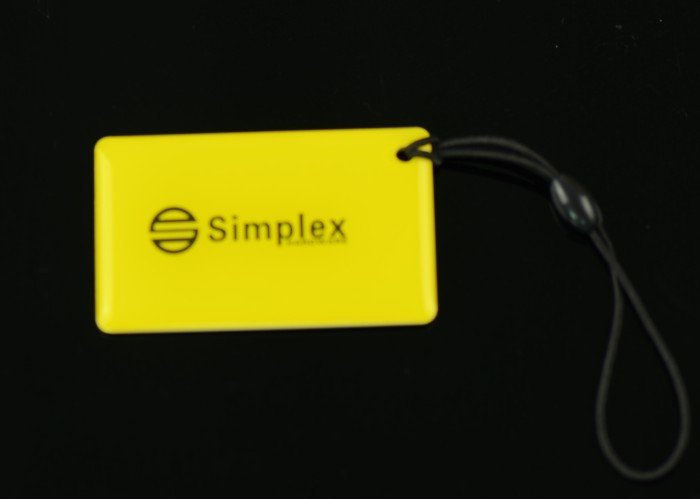 Double Side Rfid Printed Plastic Tags Customized With Epoxy Finish