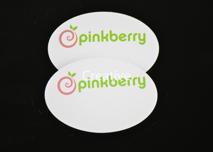 Screen Printed Fullcolor Plastic Name Badges / Staff Name Badges