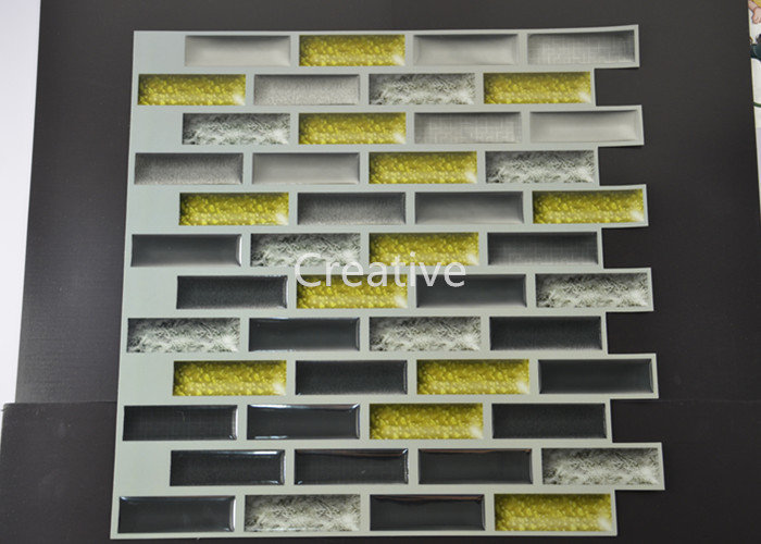 Peel And Stick Adhesive 3D Gel Wall Tiles Epoxy Kitchen Mosaic Wall Tiles