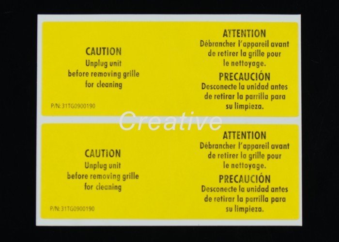 Package White Vinyl Die Cut Bumper Sticker Labels For Electronic Products
