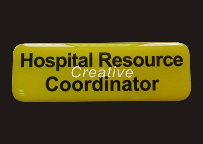 Fade Proof 0.8mm PVC Digital Printing Plastic Magnetic Name Tags For Staff