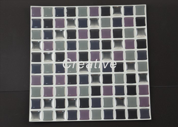 Professional Indoor 1.5 - 2mm 3D Gel Wall Tiles Stickers Labels For Hotel