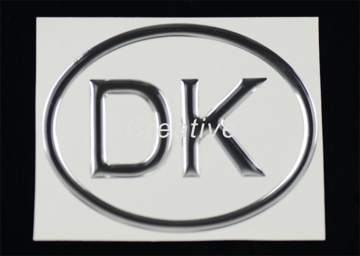 Full Color Printed 3D Domed Labels , 3d Letter Labels Stickers For Machines