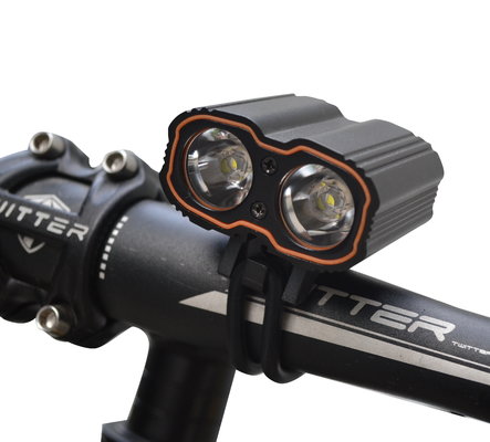 China Black Rechargeable Led Bicycle Headlight For Outdoor Riding Long Distance Beam supplier