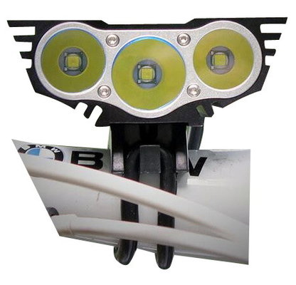 China Bright 3 CREE High Power LED Bike Light Aluminium Alloy Material XM L2 - T6 Model supplier