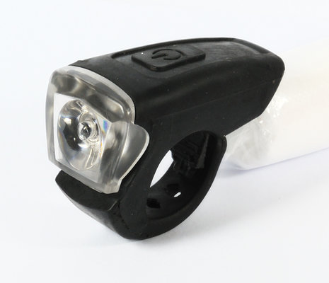 China Portable Small Rechargeable Front Bicycle Light Rigid Material Water Resistant supplier