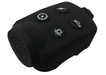 China Black Battery Operated Bicycle Horn , Small Portable Mountain Bike Horn supplier