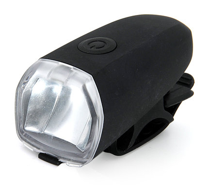 China 2 * AAA Battery Small Led Lights For Bike , 3W CREE Strong Bike Lights For Safety supplier